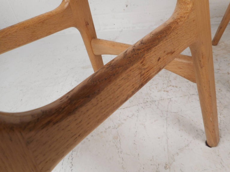 Pair of Danish Mid-Century Modern O.D. Mobler Bar Stools by Erik Buck ...