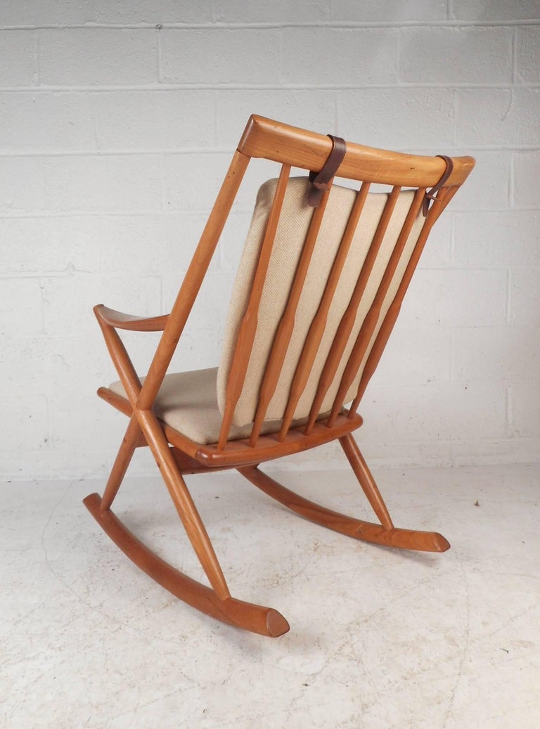Mid-Century Modern Danish Rocking Chair by Frank Reenskaug for Bramin ...