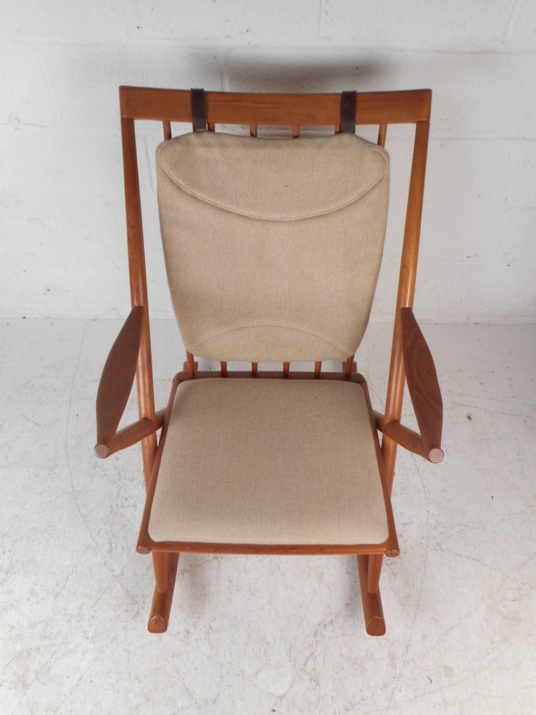 Mid-Century Modern Danish Rocking Chair by Frank Reenskaug for Bramin ...