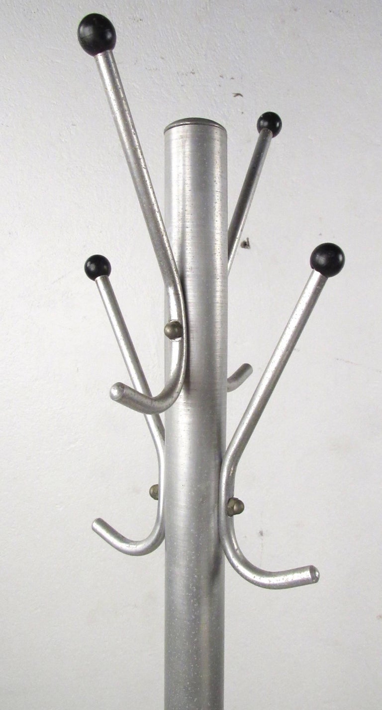 Vintage Aluminum Coat Rack For Sale at 1stDibs