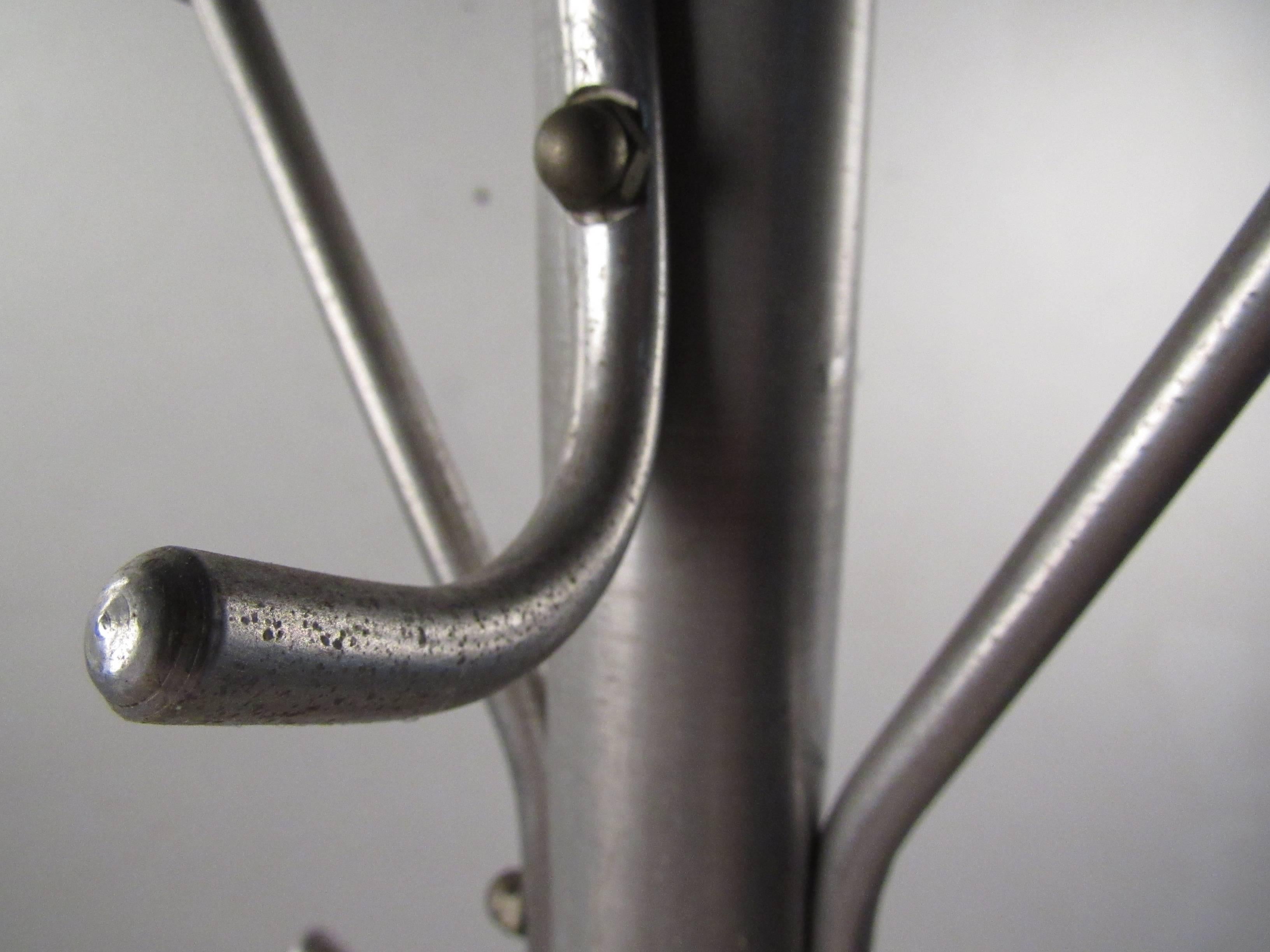 Vintage Aluminum Coat Rack For Sale at 1stDibs | vintage coat racks ...