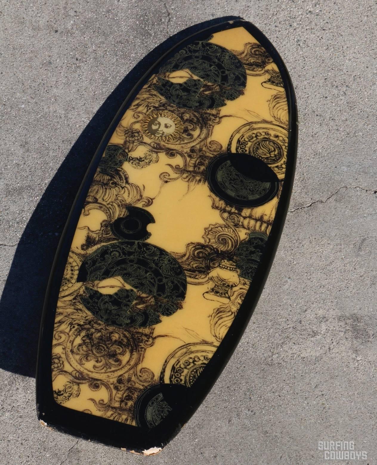 Fornesetti Style Dextra Belly-board Surfboard, circa 1970 For Sale at ...