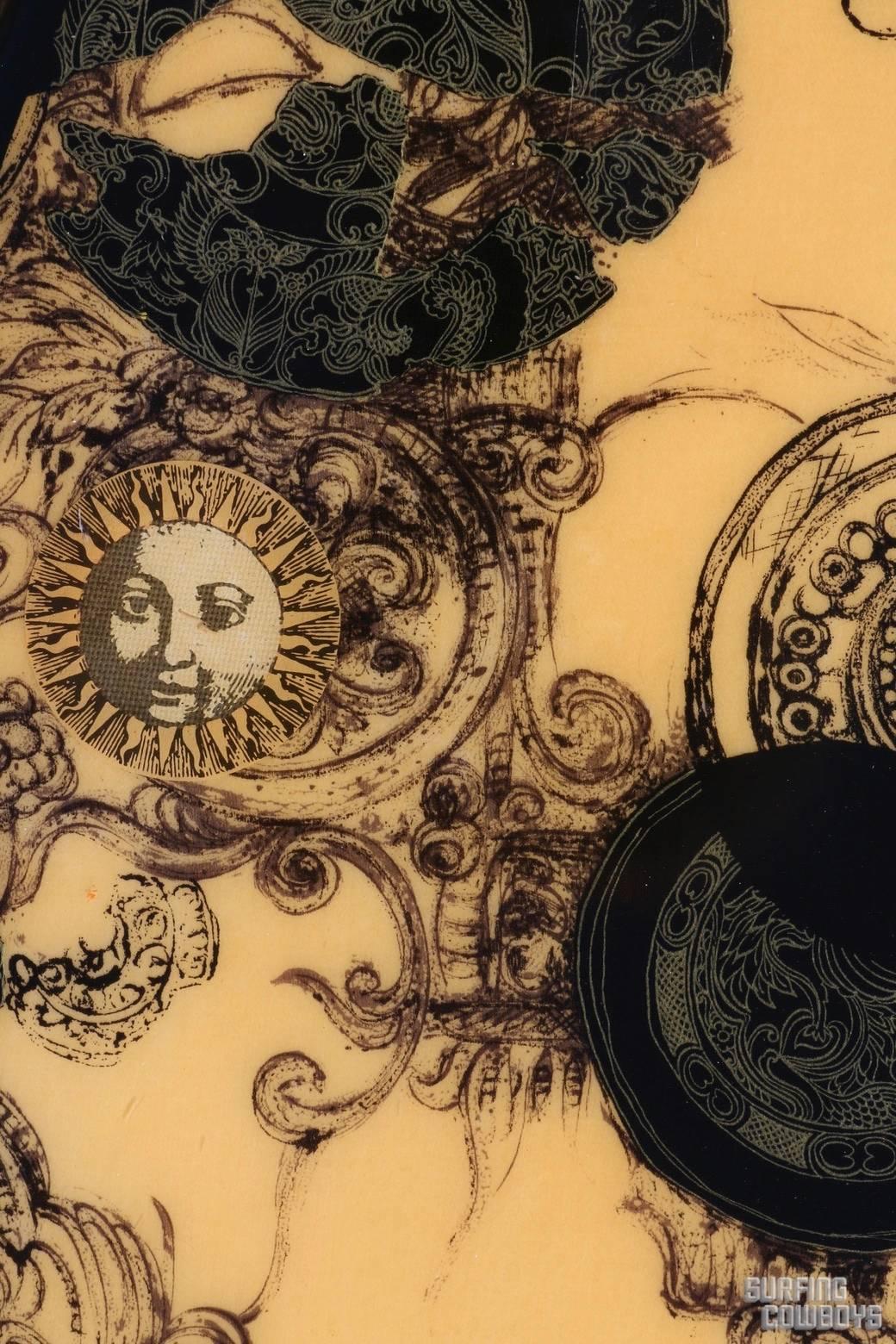 Fornesetti Style Dextra Belly-board Surfboard, circa 1970 For Sale at ...