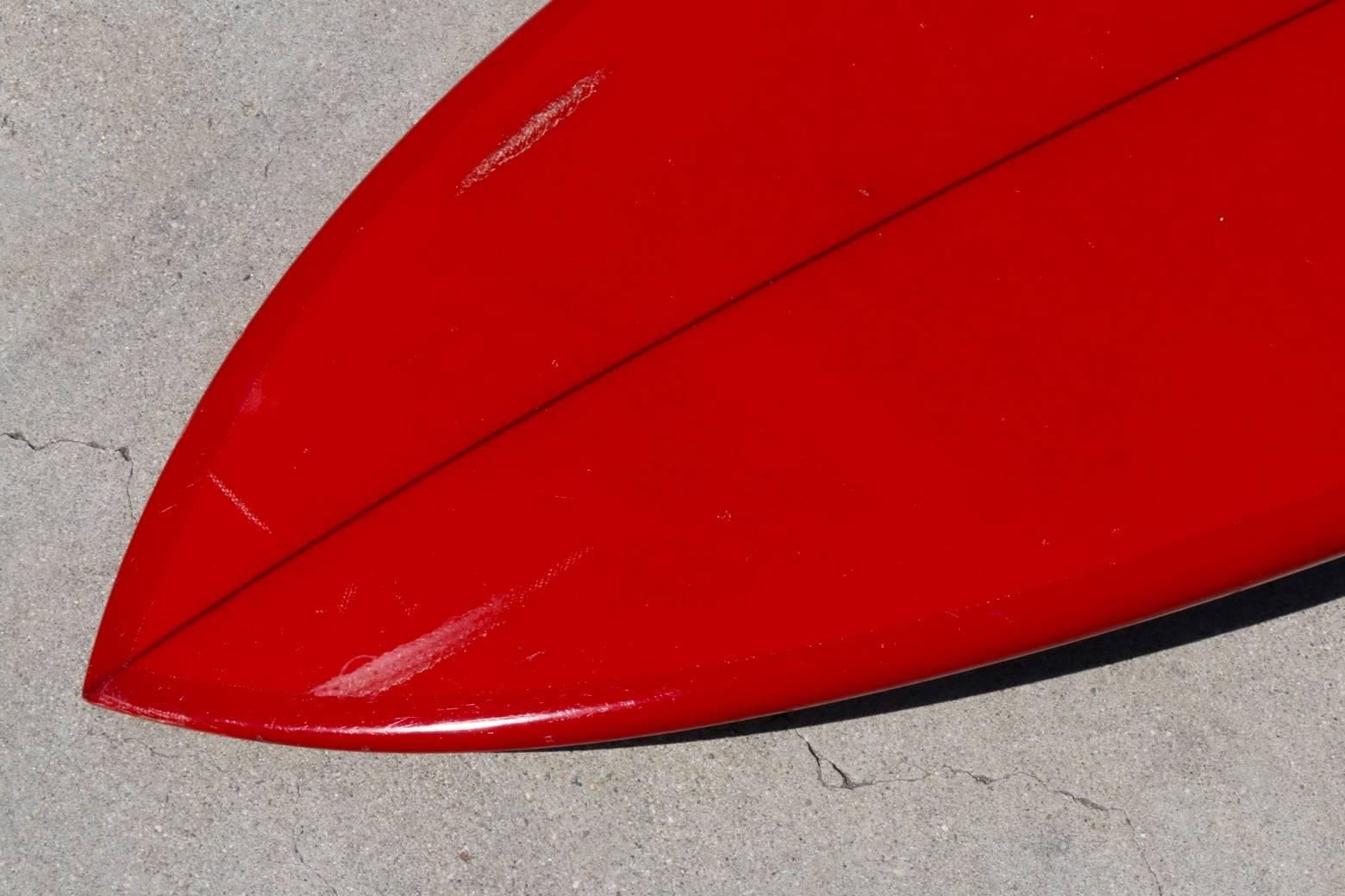 All Original 1970s Bing Surfboard, Cherry Red at 1stDibs