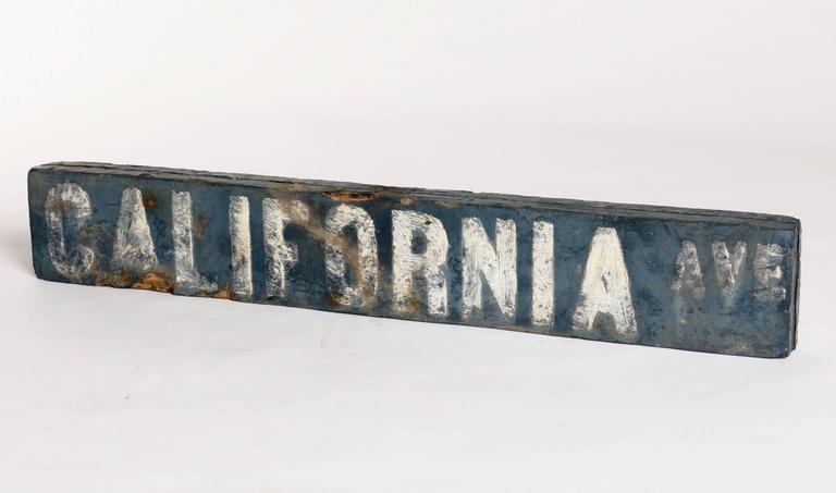 Venice California 1920s Wooden Street Signs at 1stDibs
