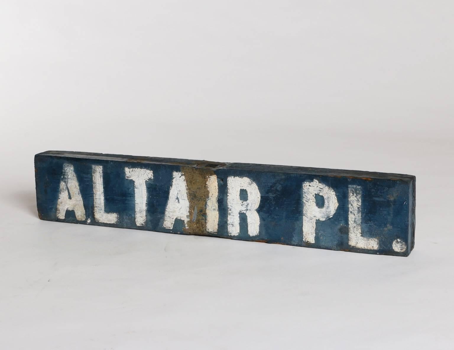 Venice California 1920s Wooden Street Signs at 1stDibs