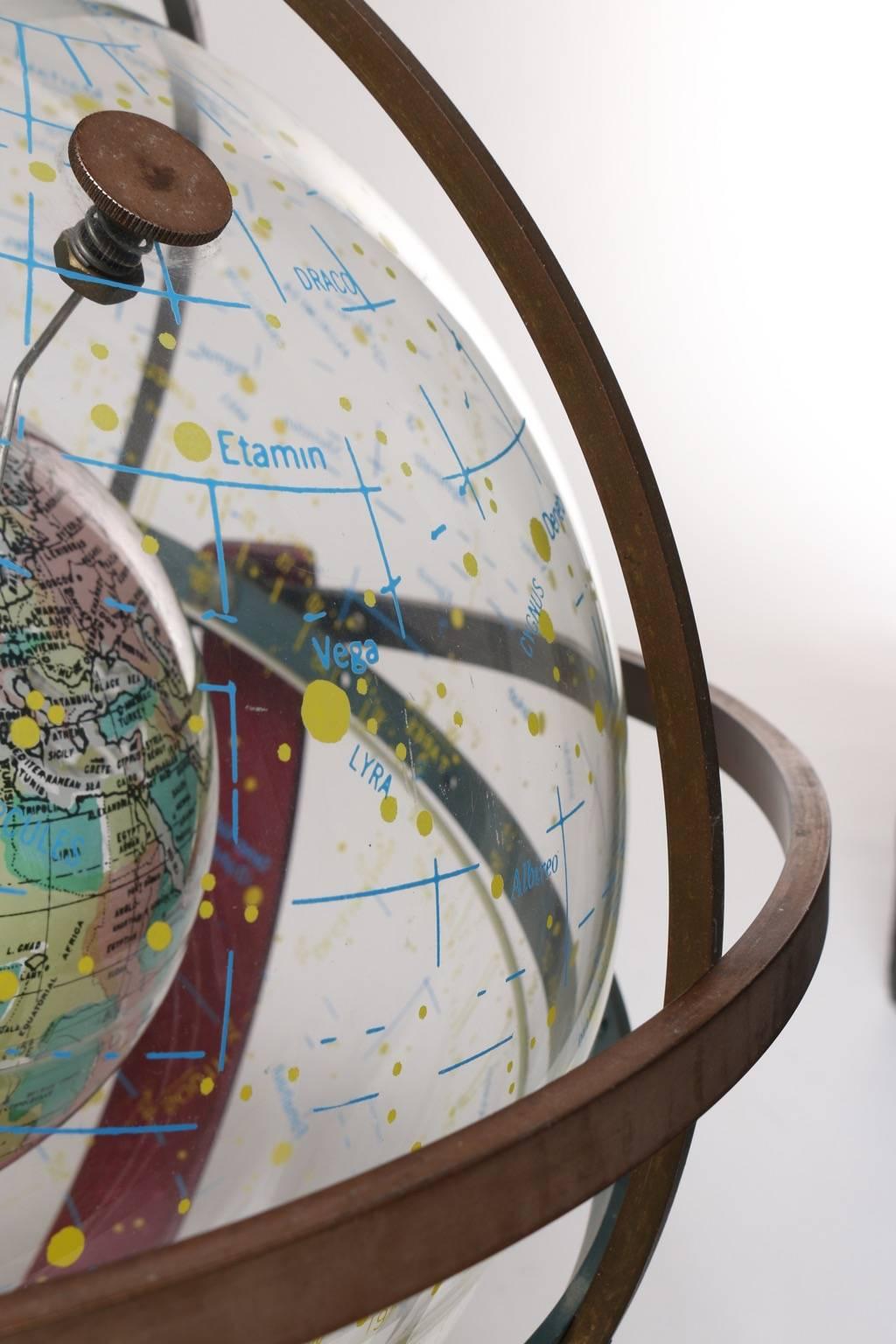 1958 Farquhar Celestial Navigation Globe with Documents at 1stDibs