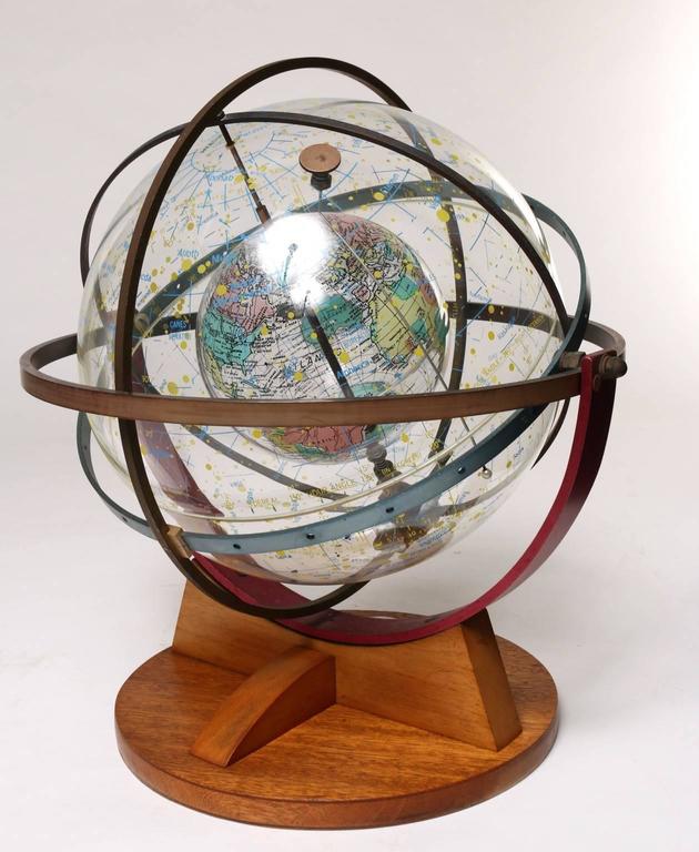 1958 Farquhar Celestial Navigation Globe with Documents at 1stDibs