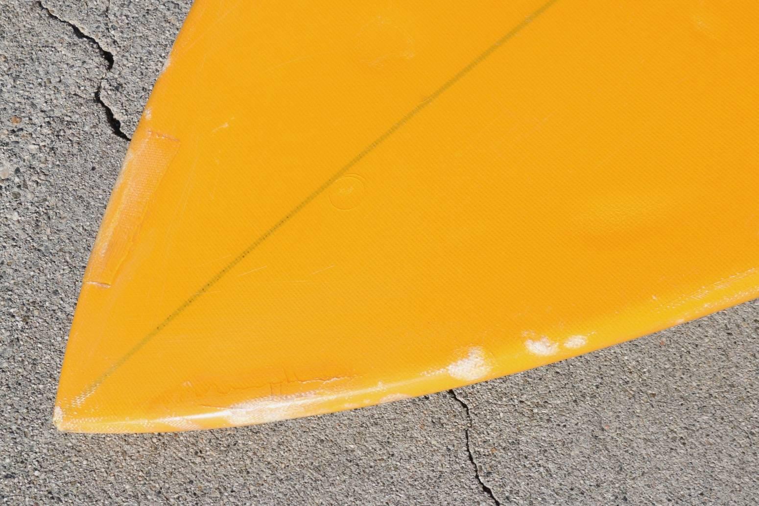 Vintage Clear Yellow Wayne Brown Swallowtail Surfboard Circa 1970s ...