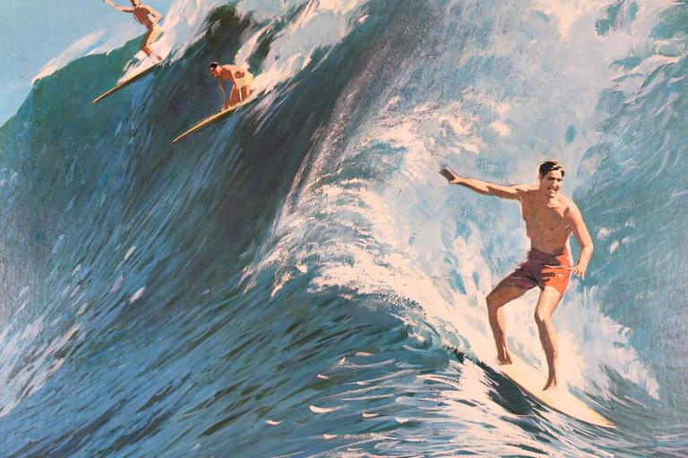 Original Hawaii Tourist Poster, circa 1958, Chas Allen at 1stDibs