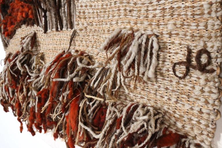 Mid-Century Fiber Art Wall Sculpture Weaving, Woven Forest of Trees at ...
