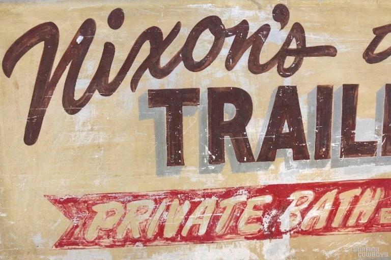 1950s Trailer Park Sign, Bellflower California, All Original, Double ...