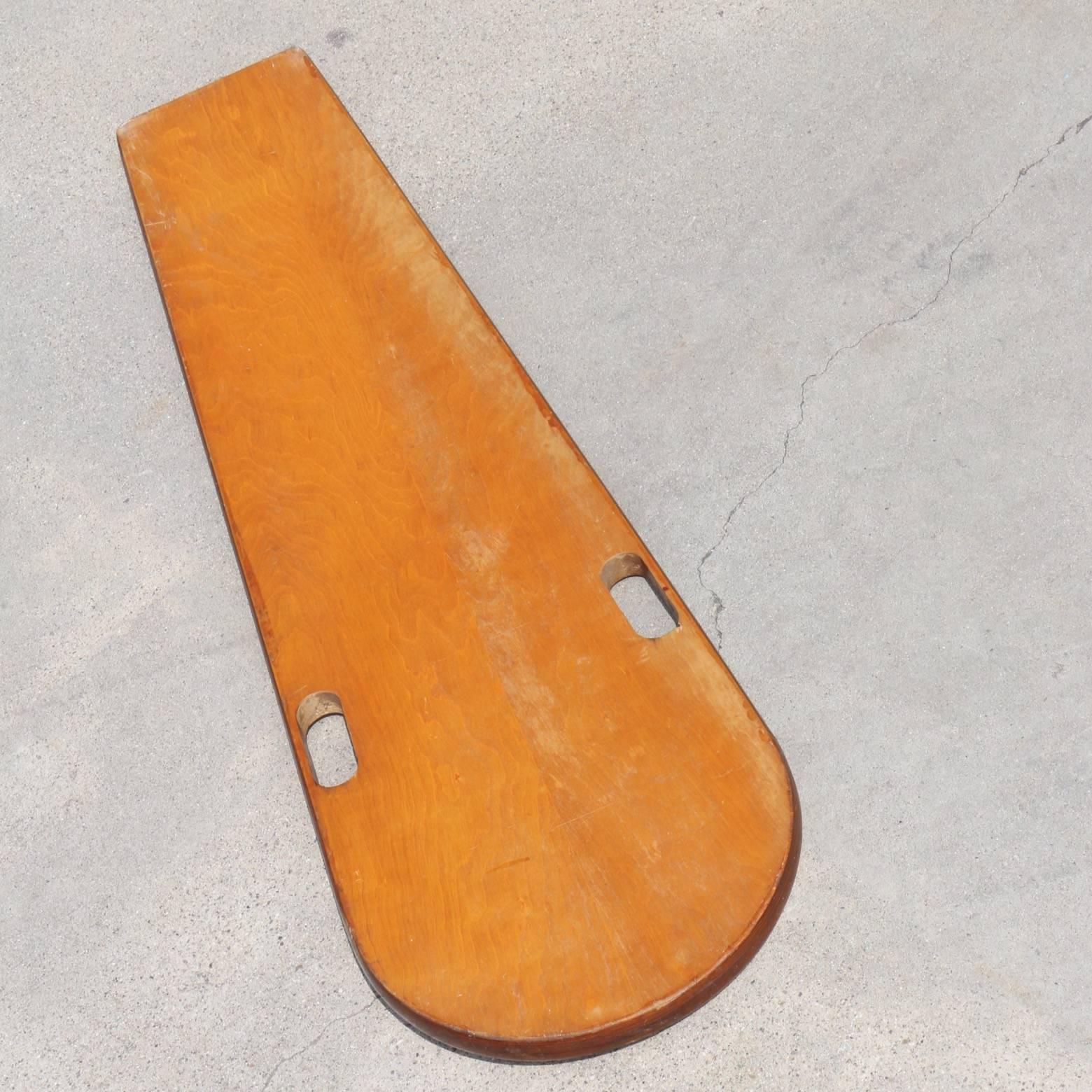 Pair of 1920s Paipo Surfboards 'Hotel Boards' with Hawaiian Crest at ...