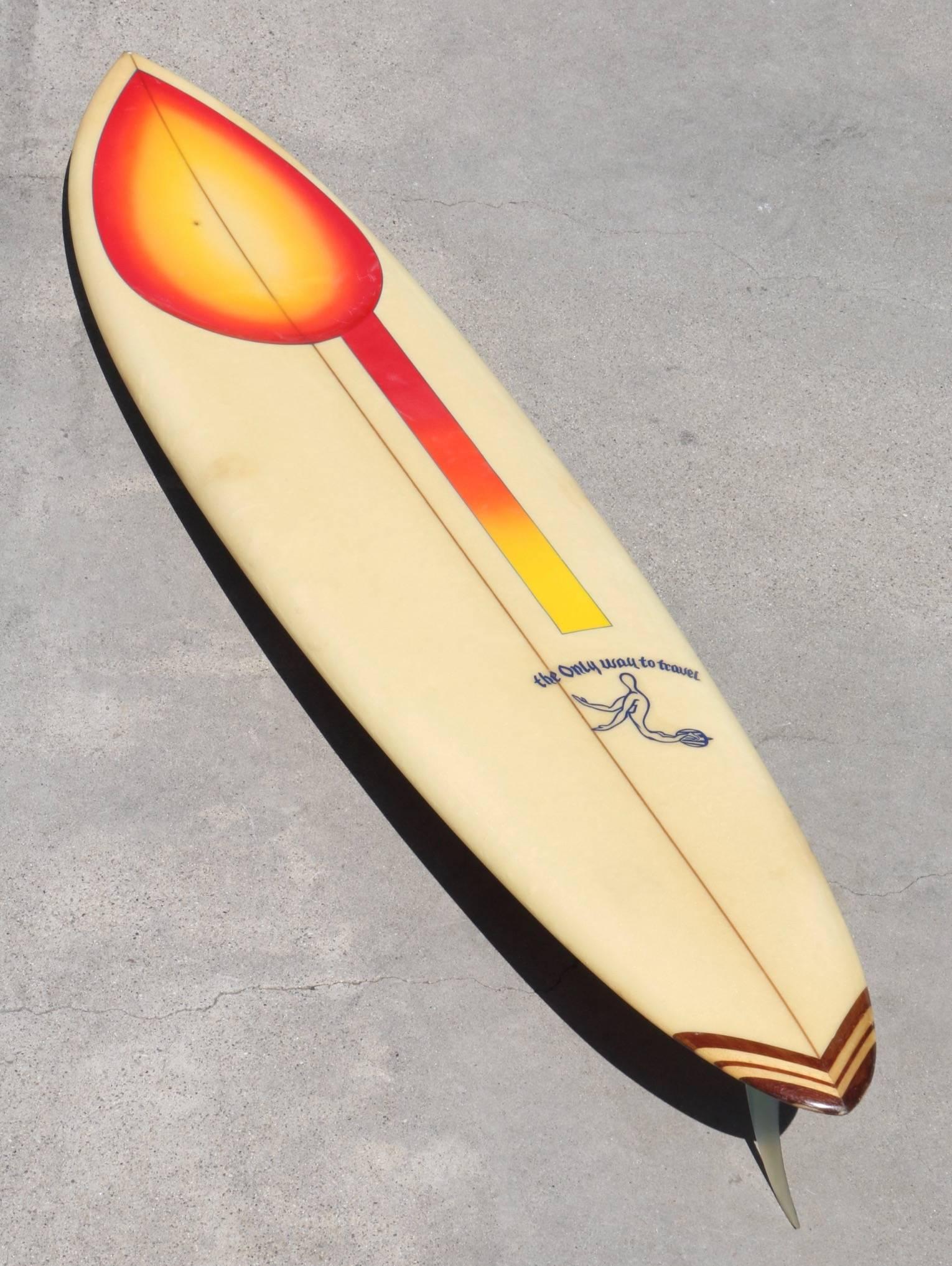 Gordie Surfboard, Transitional Pintail, Huntington Beach California ...