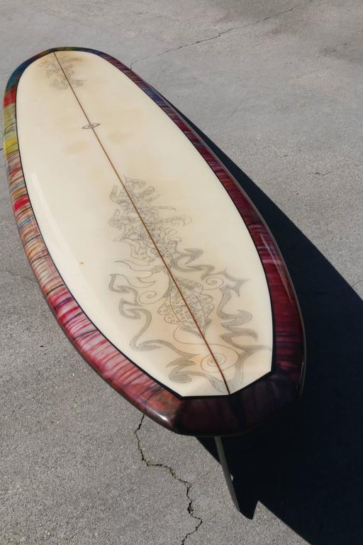 Bohemian Western California Acid Splash Bing Surfboard Fully Restored ...