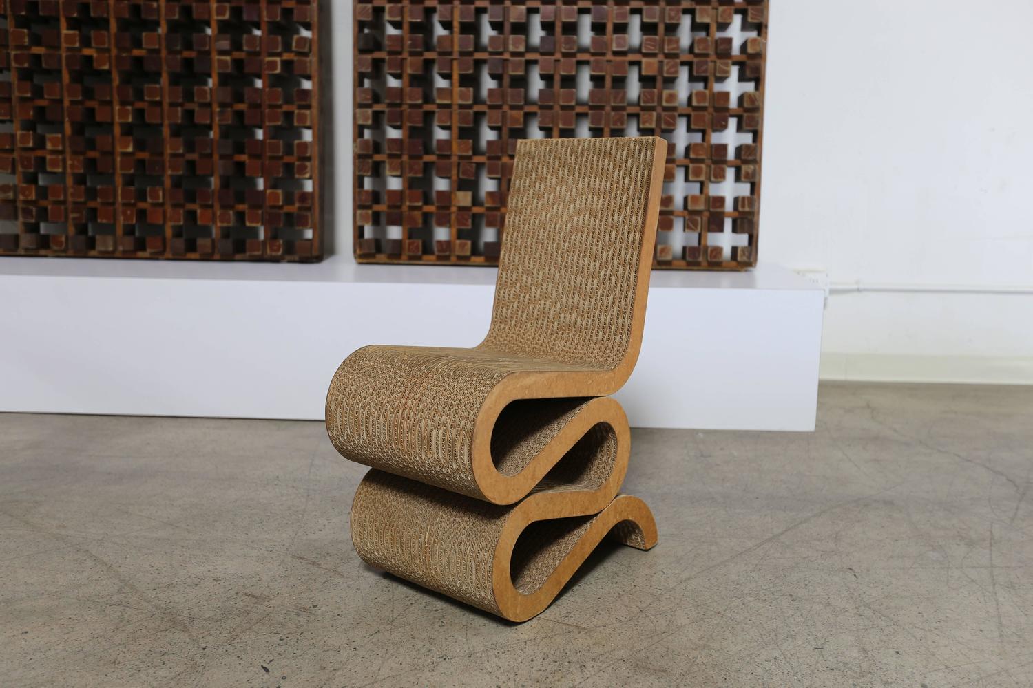 Early "Wiggle" Chair by Frank Gehry For Sale at 1stdibs