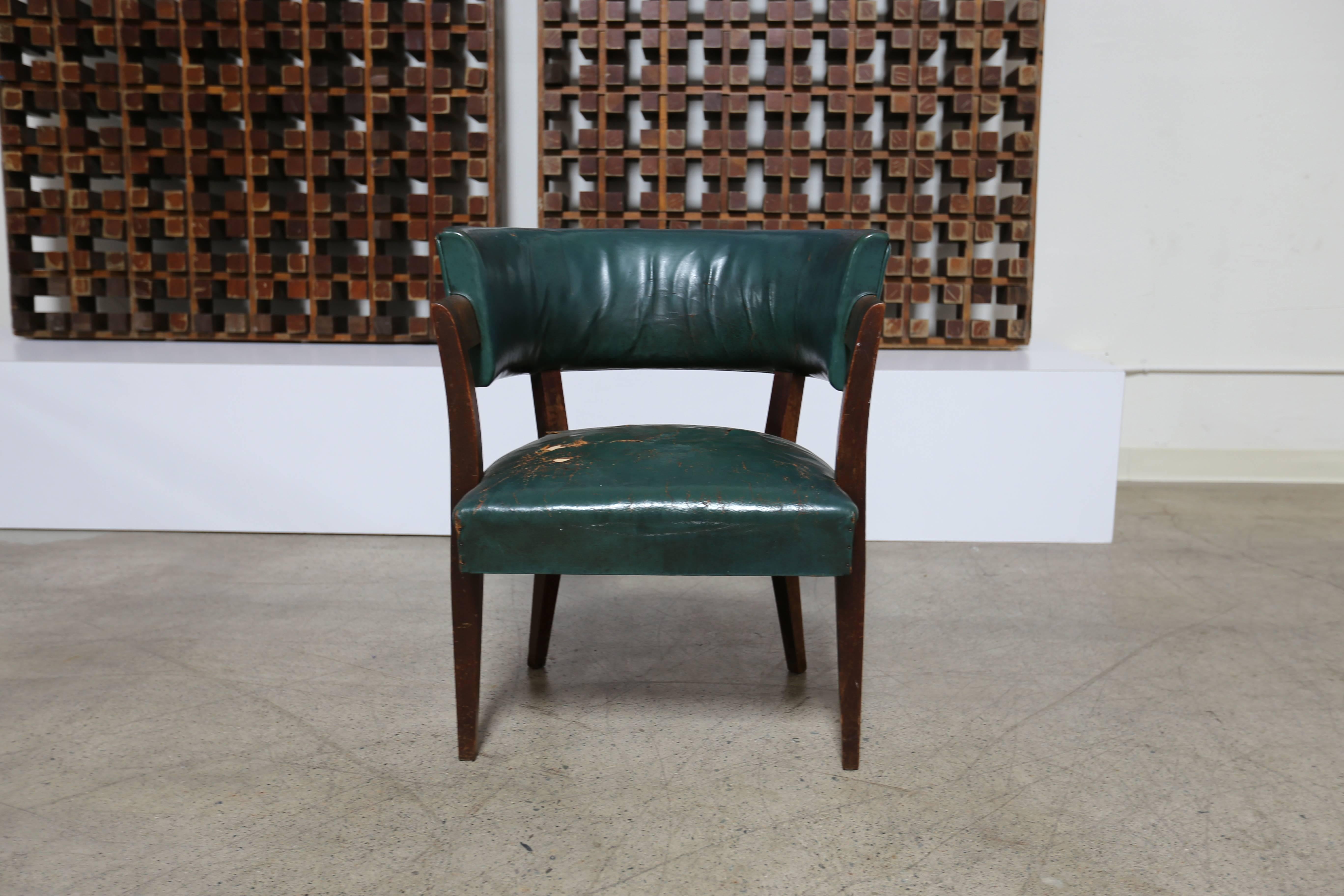 Pair of Iconic Chairs by Eugene Schoen For Sale at 1stDibs