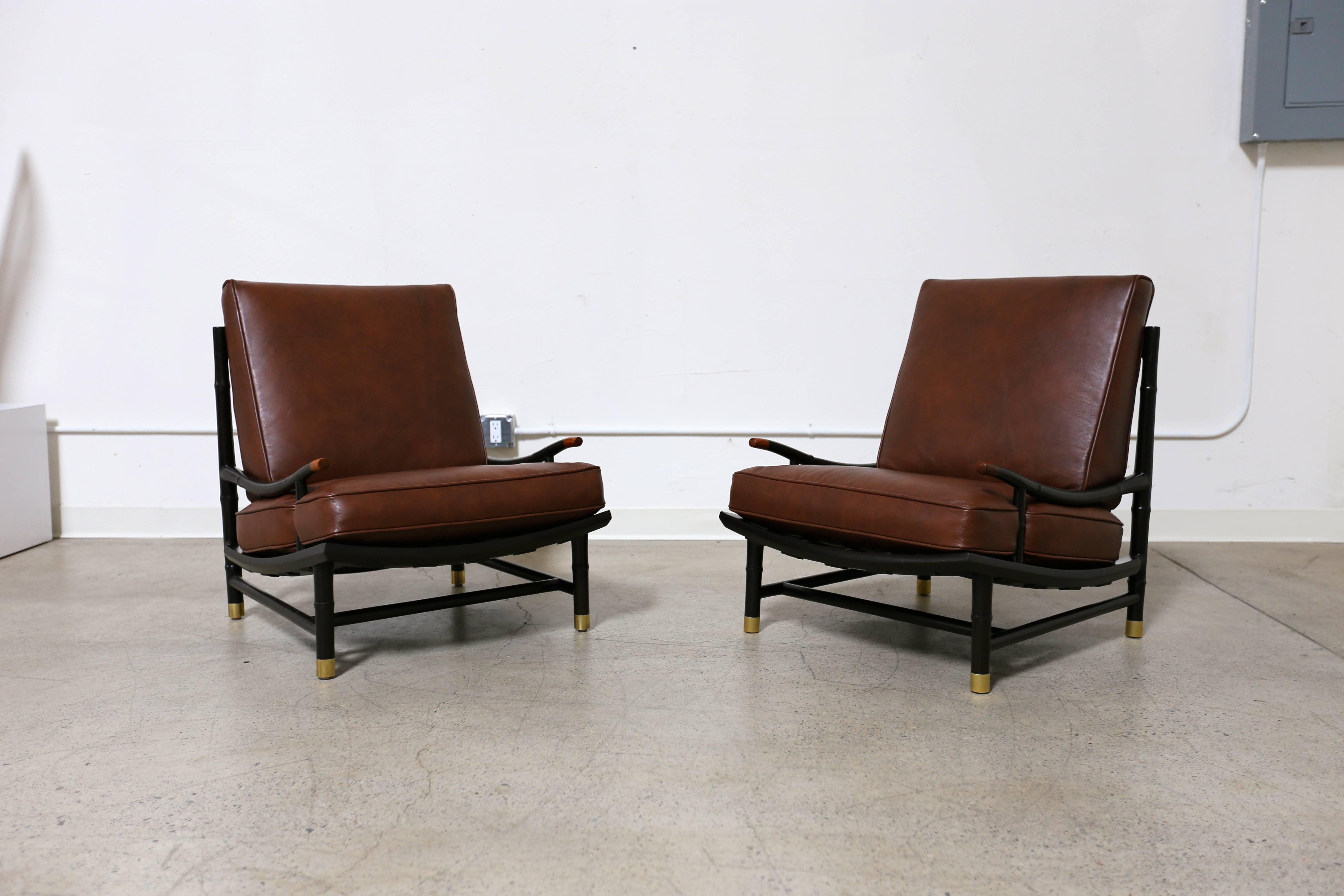 Rare Lounge Chairs by Frank Kyle with Accents by Maggie Howe For Sale ...