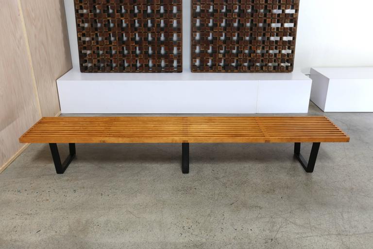 Early Long Slat Bench by George Nelson at 1stDibs | george nelson bench ...