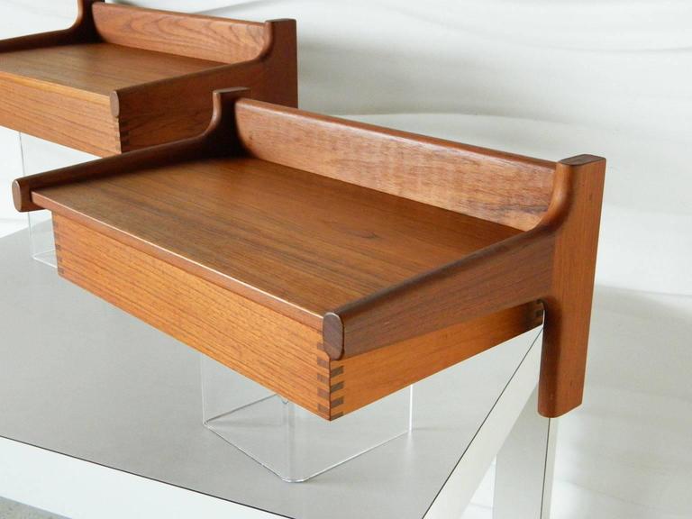 Pair of Floating Danish Teak Shelves by Dyrlund at 1stDibs | floating ...