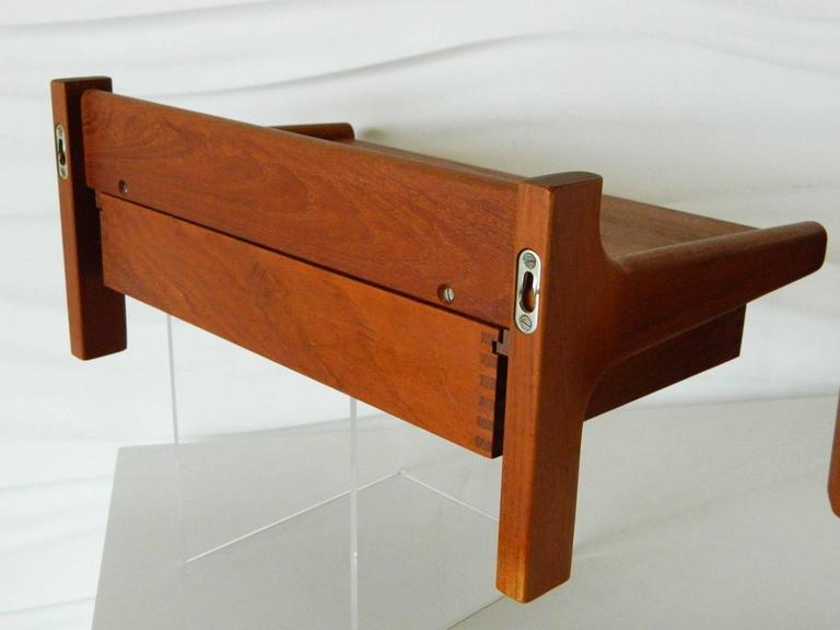 Pair of Floating Danish Teak Shelves by Dyrlund at 1stDibs | floating ...