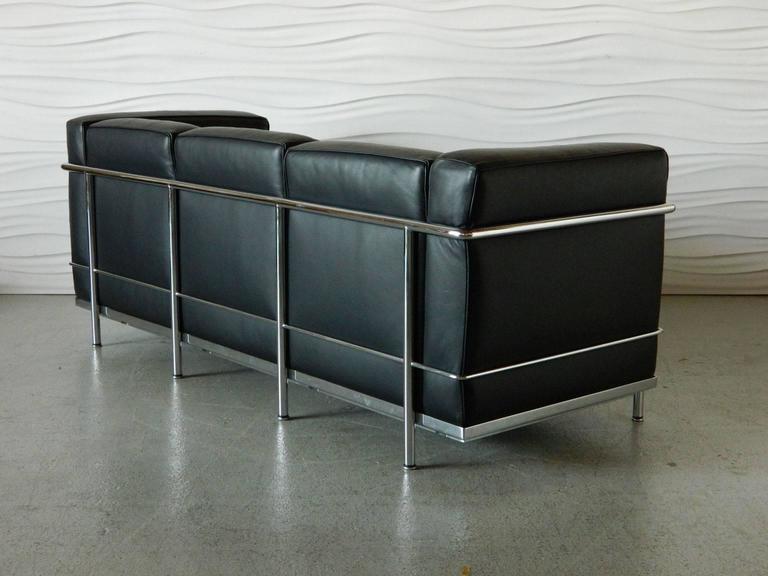 LC2 Petit Modele Three-Seat Sofa at 1stdibs