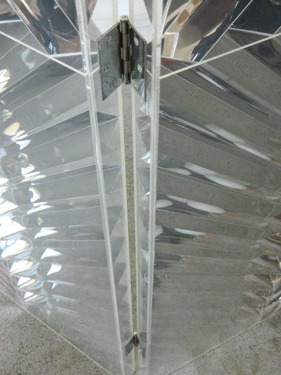 Mylar and Lucite Folding Screen For Sale at 1stDibs