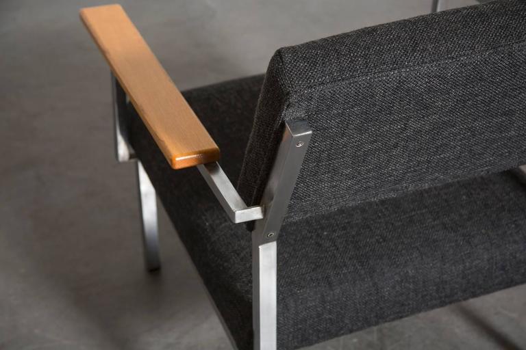 Spectrum Lounge Chair in Charcoal and Chrome For Sale at 1stDibs