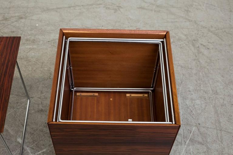 Georg Petersen Nesting Cube Table Set For Sale at 1stDibs