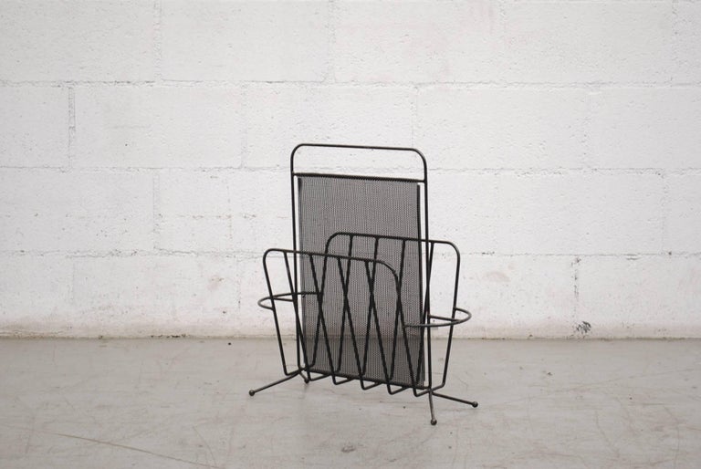Mathieu Matégot Style Perforated Magazine Rack at 1stDibs