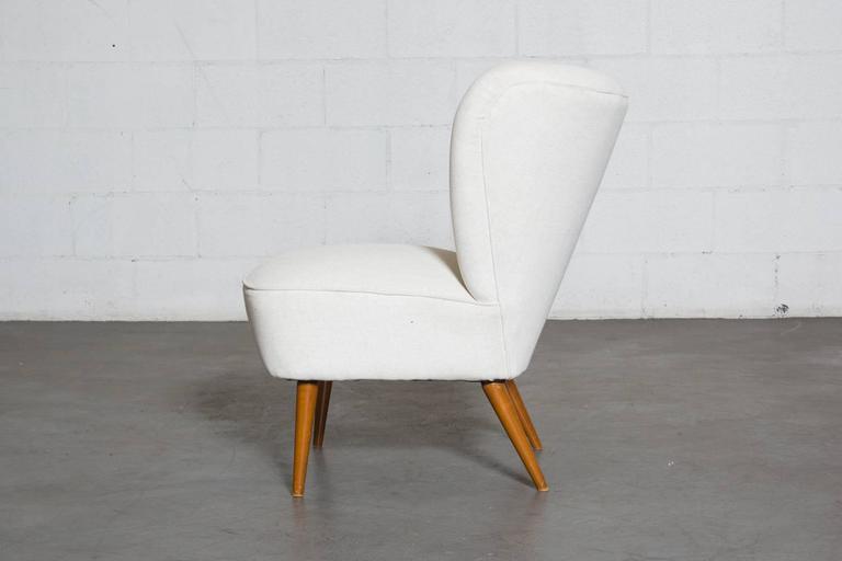 Armless Small Wing-Back Boudoir Lounge Chair at 1stDibs | small boudoir ...