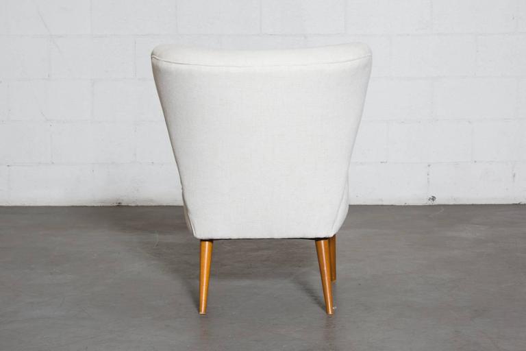 Armless Small Wing-Back Boudoir Lounge Chair at 1stDibs | small boudoir ...