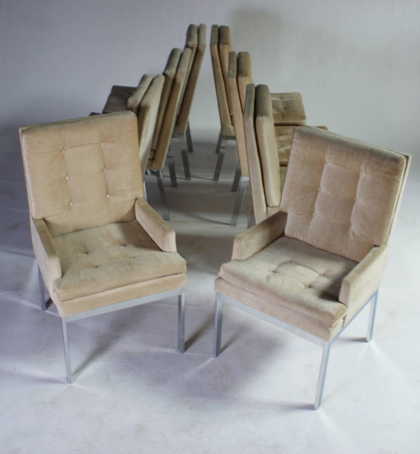 Eight Milo Baughman DIA Dining Chairs at 1stdibs