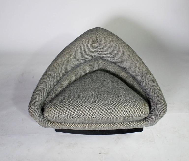 Adrian Pearsall Style Triangle Chair at 1stDibs | triangle shaped chair