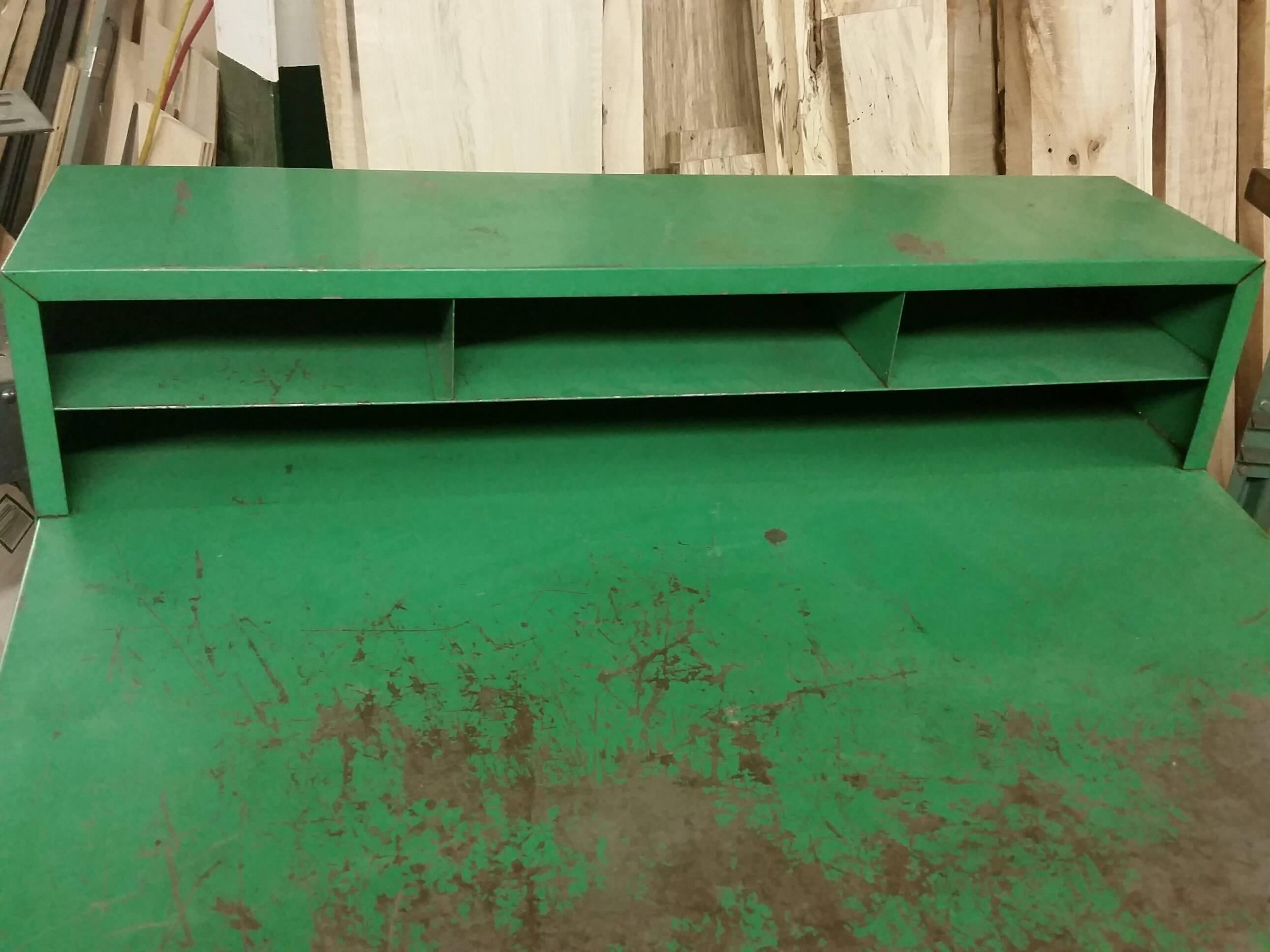 Steel Foreman's Desk, Vintage Industrial Counter or Reception Desk at ...