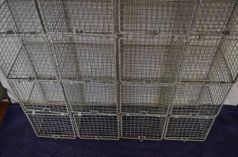 Storage Gym Swim Locker Large Cabinet with Twenty Steel Wire Grid ...