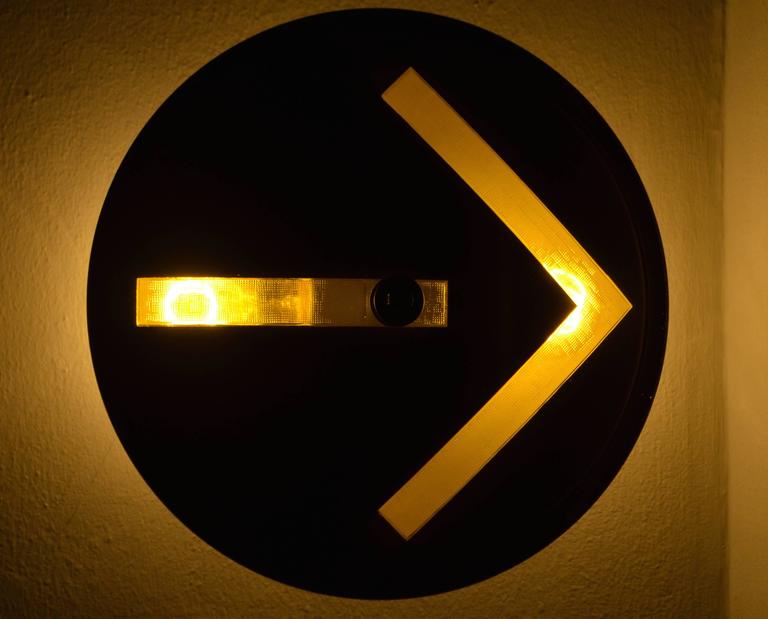 Traffic Signal Light Turn Arrow as Wall Sconce in Yellow, Red or Blue ...