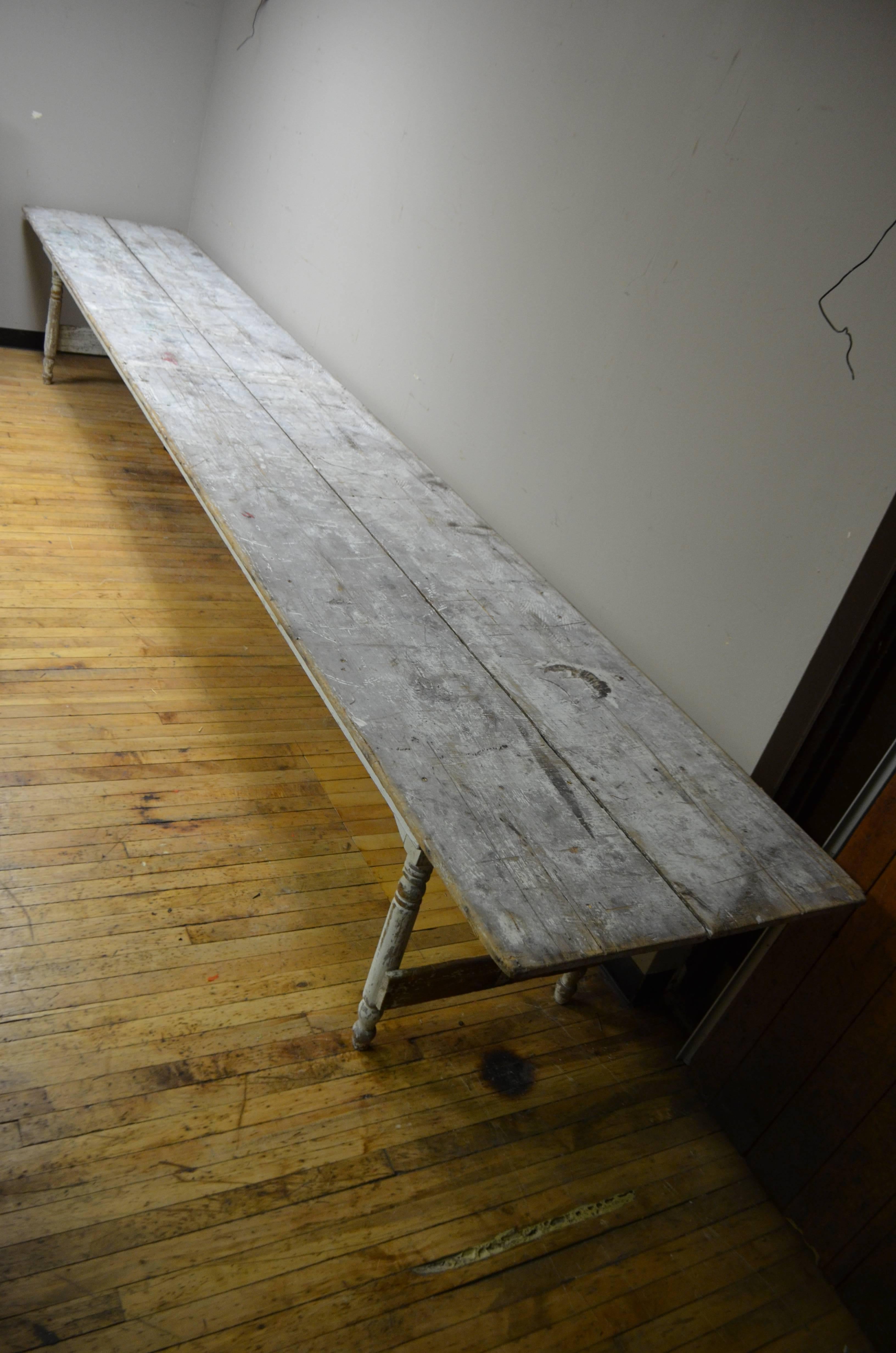 Harvest Table from Late 1800s with 16-Foot Length at 1stDibs | 16 foot ...