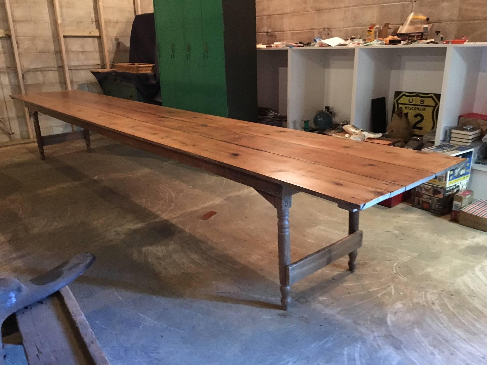 Harvest Table from Late 1800s with 16-Foot Length at 1stDibs | 16 foot ...