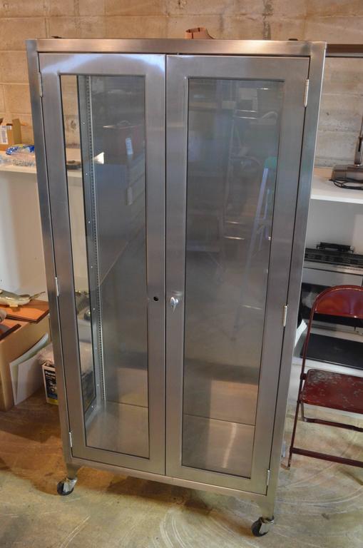 Medical Dental Lab Cabinet of Vintage Industrial Steel at 1stDibs