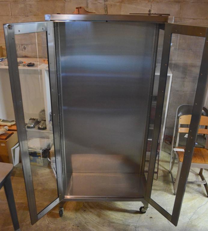 Medical Dental Lab Cabinet of Vintage Industrial Steel at 1stDibs