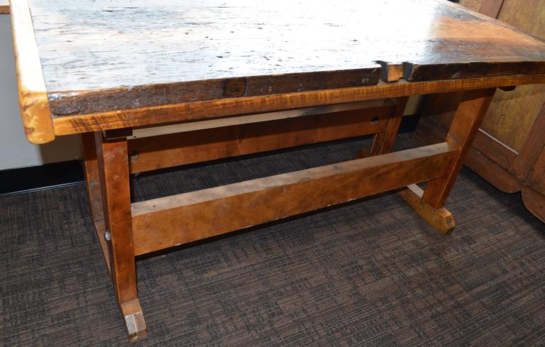 Primitive Wooden Workbench, Late 1800s at 1stDibs