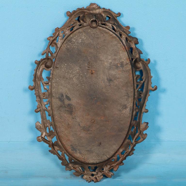 Pair of Antique 19th Century Cast Iron Black Forest Style Wall Plaques ...