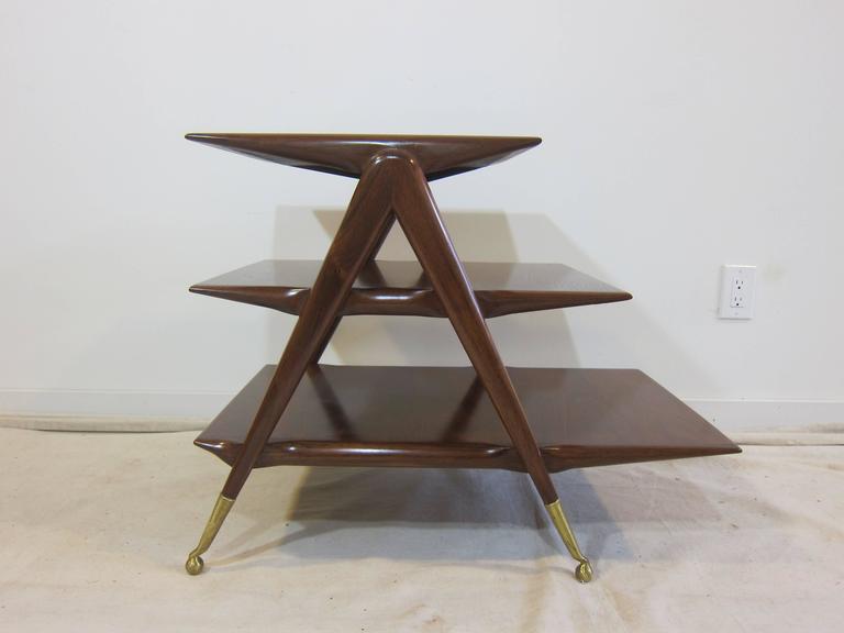 Mid Century Italian Tiered Table at 1stDibs