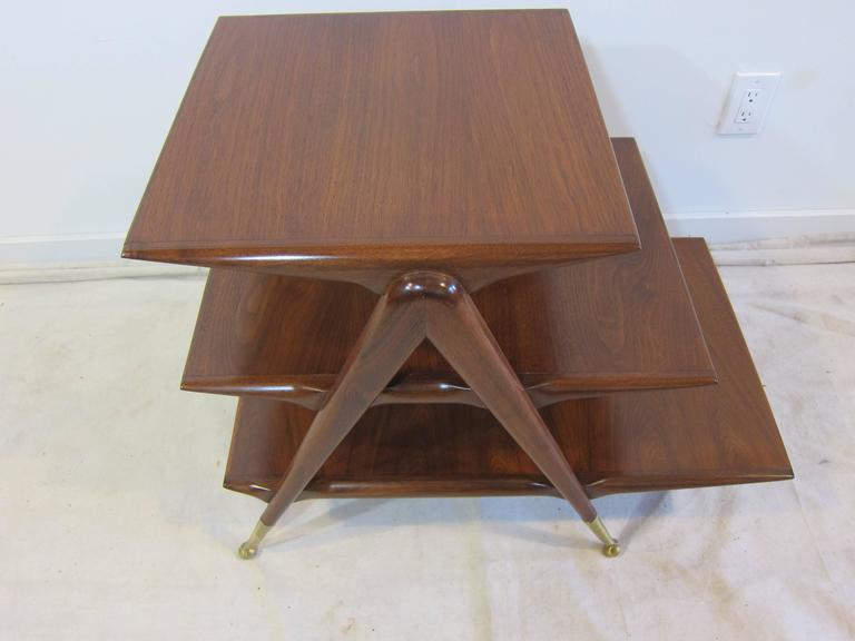 Mid Century Italian Tiered Table at 1stDibs
