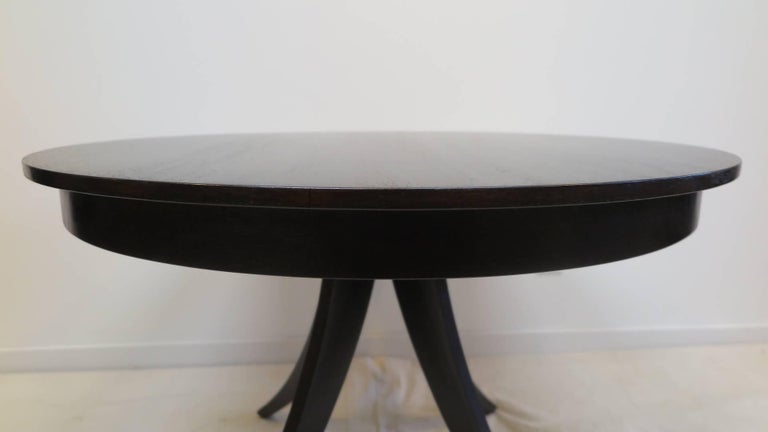 Midcentury Gueridon Saber Leg Table at 1stDibs