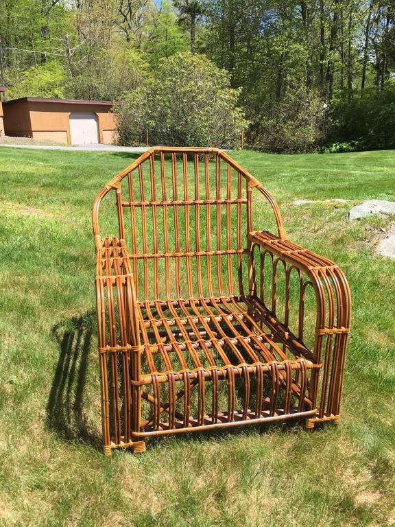 Antique Stick Wicker and Rattan Set at 1stDibs