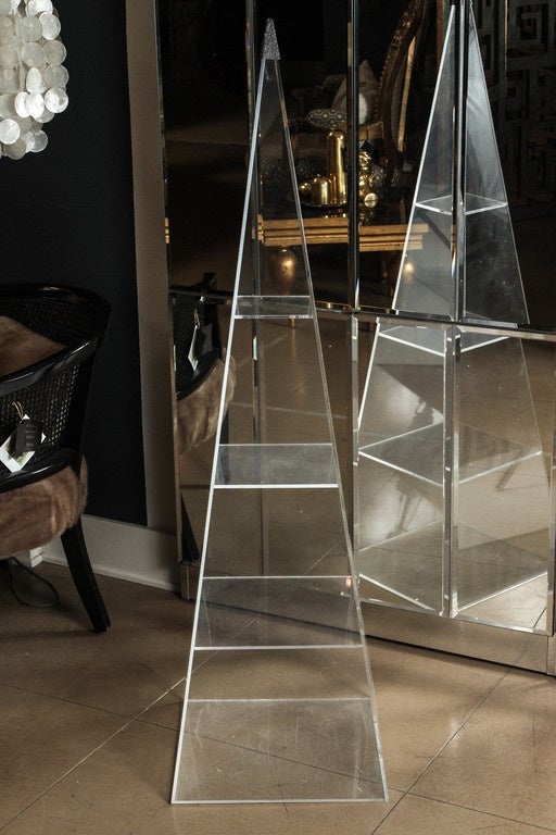 Lucite Pyramid Display at 1stDibs