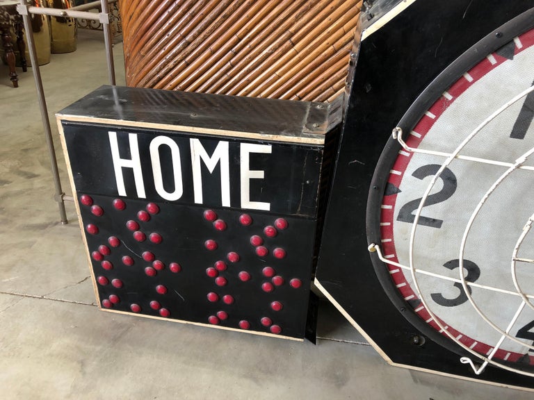 Vintage Basketball Scoreboard by Nader at 1stDibs