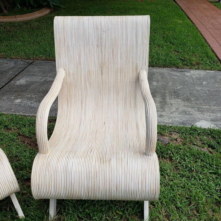 Modern Pencil Reed Lounge Chairs For Sale at 1stDibs
